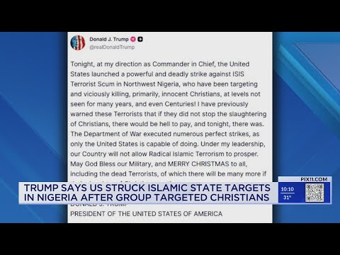 US launches deadly strike against ISIS in Nigeria, Trump reveals