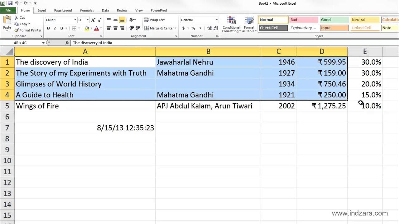 Useful Excel for Beginners - Chapter 4 Lesson 1 - Formatting ...