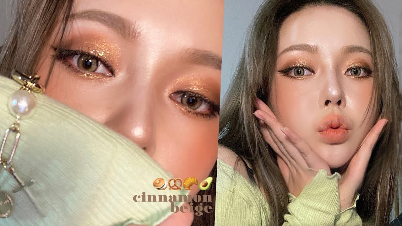 🥨Glam Gold Cinnamon Makeup 글램 골드시나몬 메이크업 - YouTube