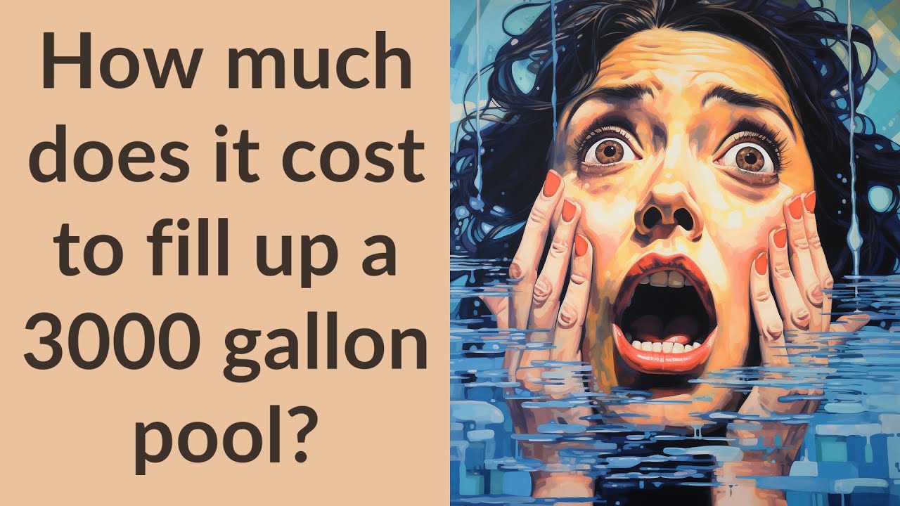 How much does it cost to fill up a 3000 gallon pool? - YouTube