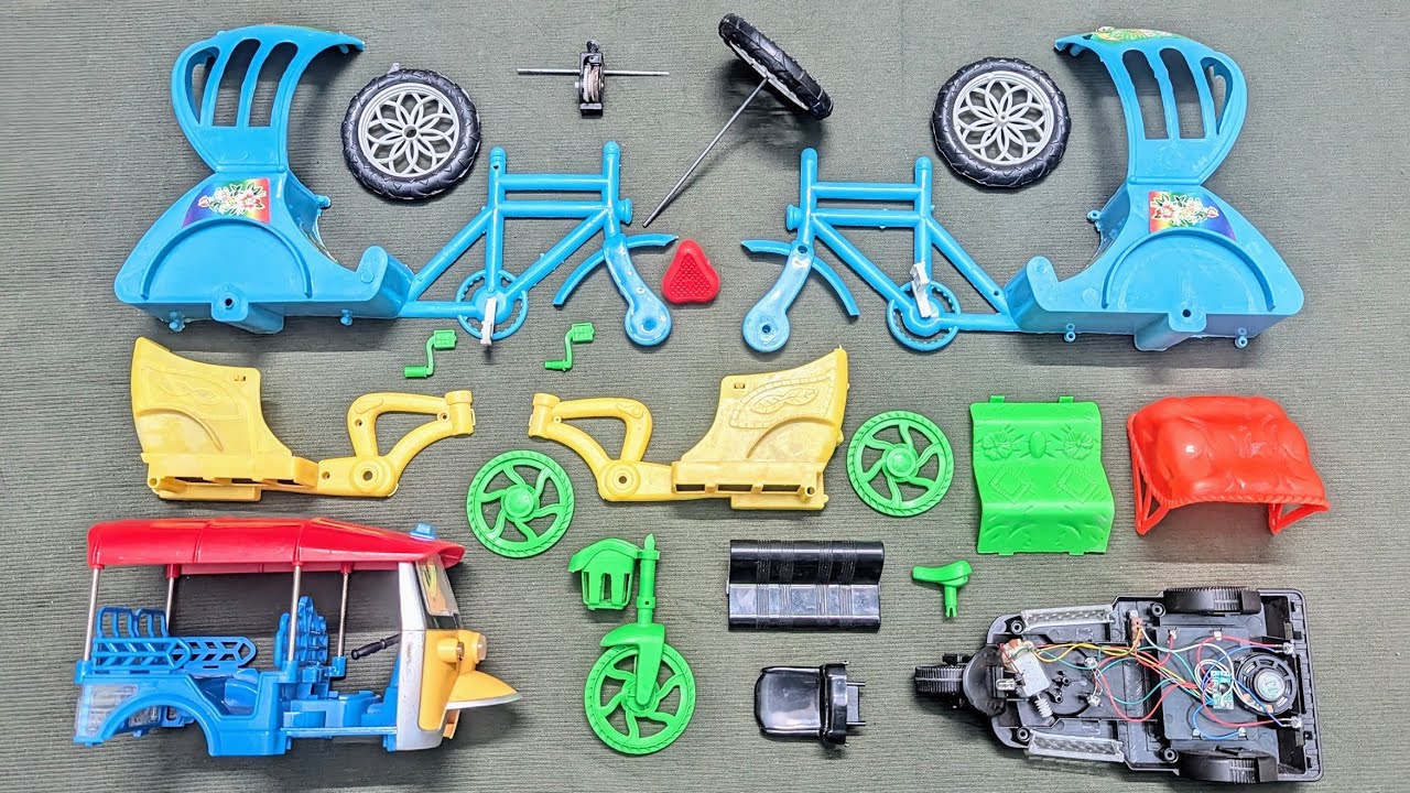 Fitting Toy Rickshaw Plastic Parts by Rehan Vehicles | Padel Rickshaw ...