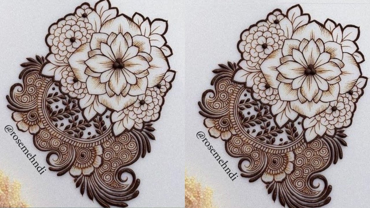 Mehandi design patch easy flower patch mehandi design unic and stylish# ...