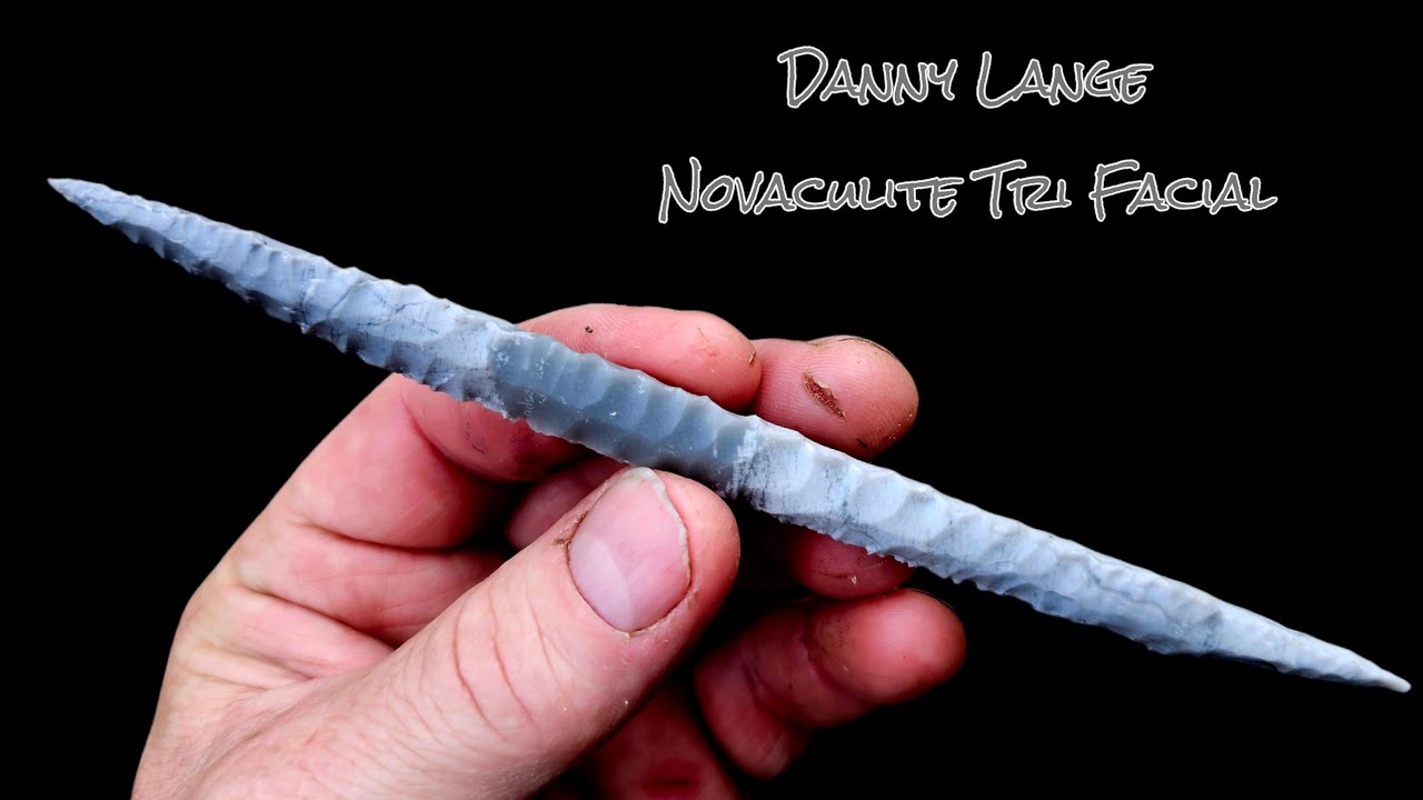 Outstanding 7" Novaculite Tri Facial Point By Danny Lange. - YouTube