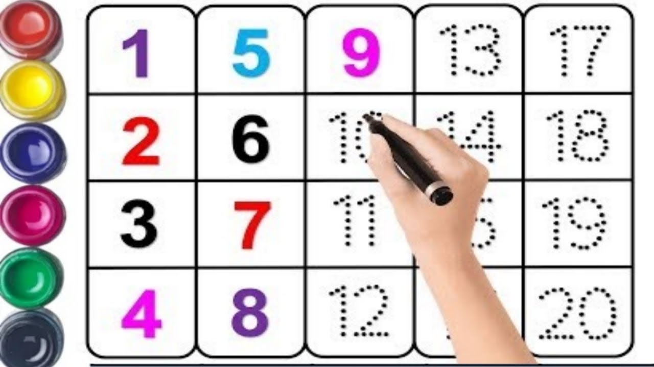 123 Numbers, 123, Count to 100, 1 to 100 counting, Learn to count ...