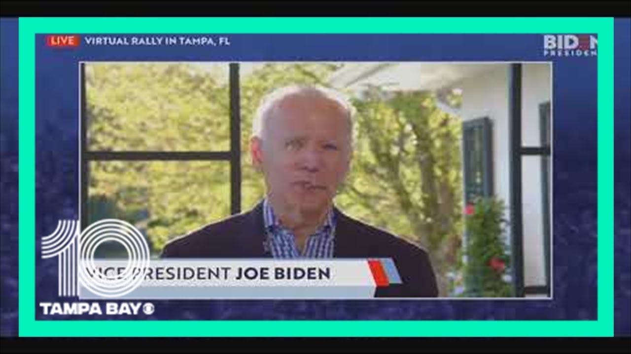 Joe Biden holds virtual rally for Tampa, Florida | 10 Tampa Bay - YouTube
