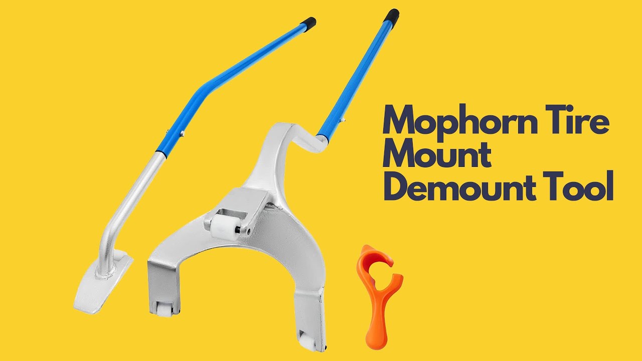 Mophorn Tire Mount Demount Tool 22.5" to 24.5" Tire Changer - YouTube
