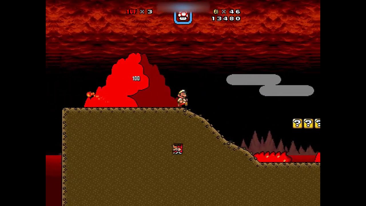 Super Mario Bros. X (SMBX) Custom Level - Magma Canyon - YouTube