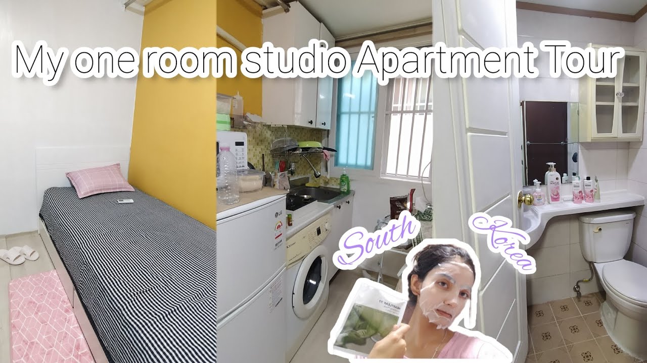 My Korean studio apartment tour 2023 | #roomtour #studentlife #korea # ...