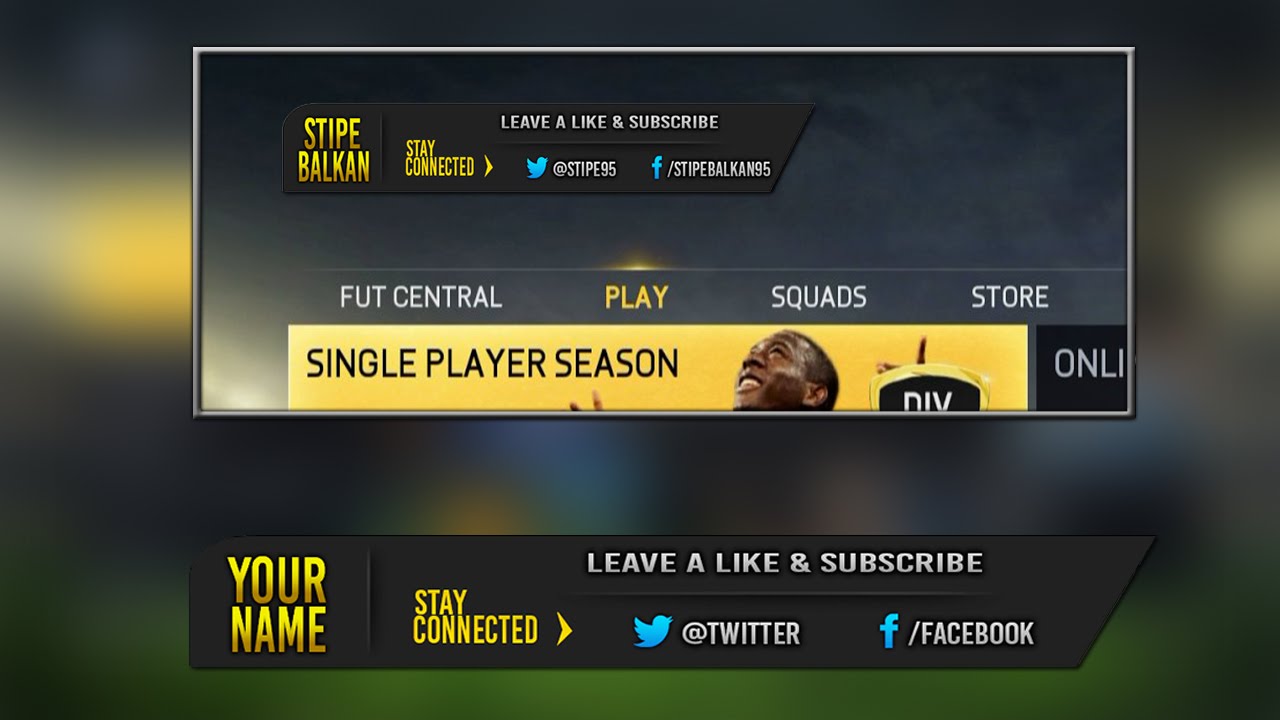 Speed Art #3 | FIFA 15 Overlay | Free TEMPLATE | Dika Graphics - YouTube