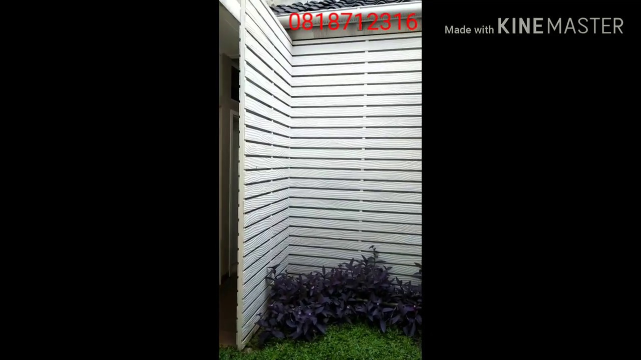 Variasi grc serat kayu pada rumah rangka besi galvanis - YouTube