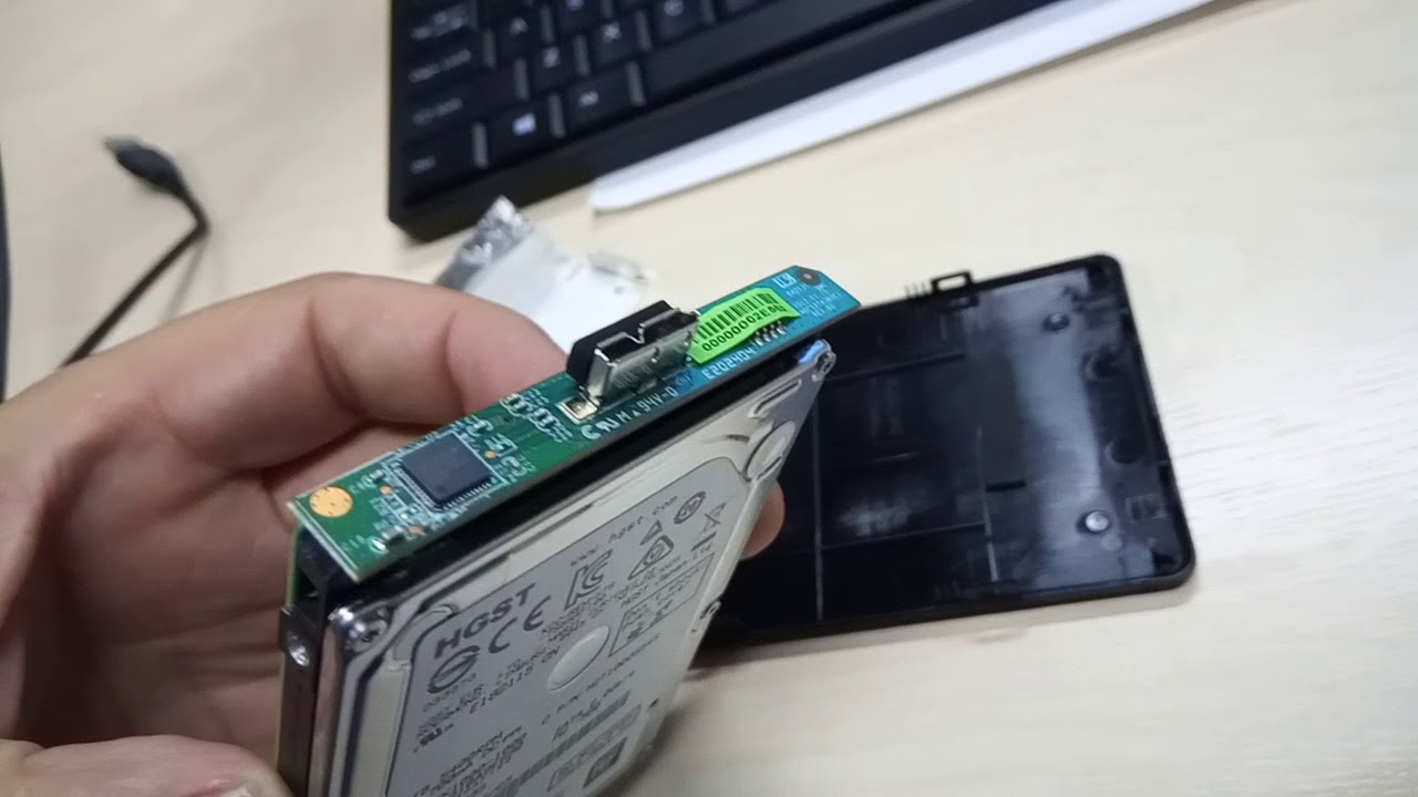 Freecom external hdd opened - YouTube
