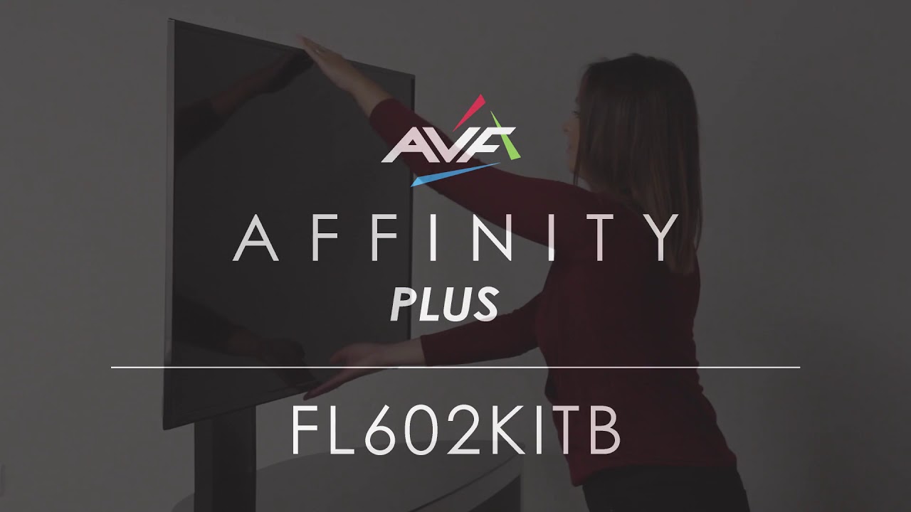 AVF AFFINITY PLUS TV STAND BURGHLEY FS125BURXW - YouTube