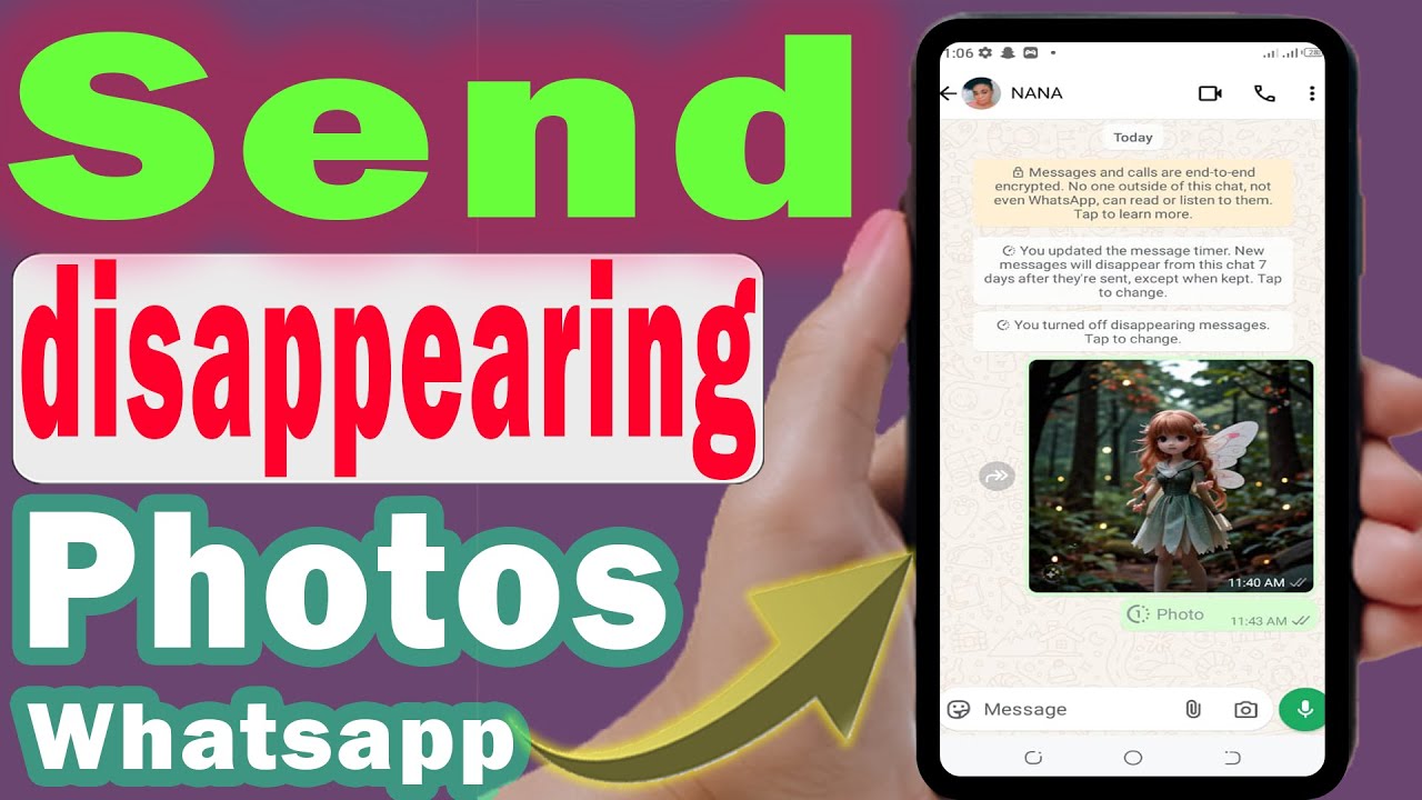 How to send disappearing photos on whatsapp android (step by step ...