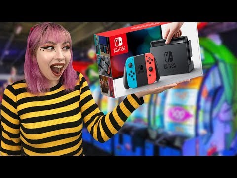 SHE WON A NINTENDO SWITCH FOR $3.00 AT THE ARCADE!