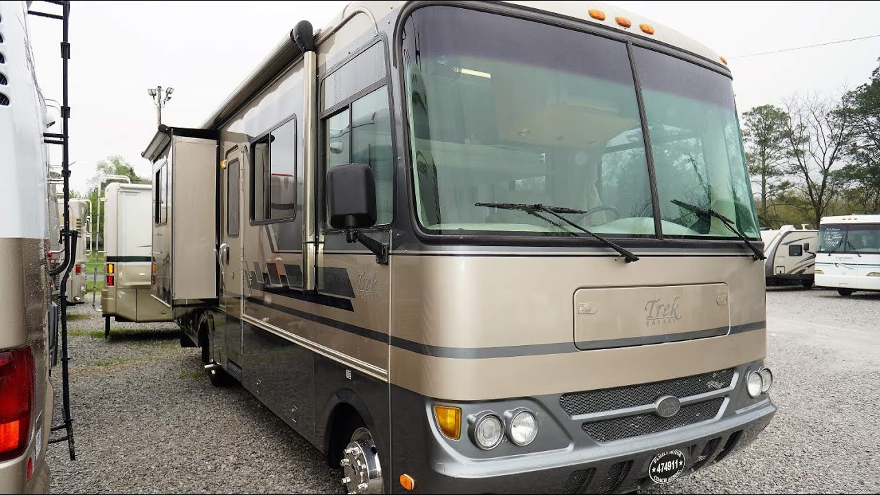 SOLD! 2004 Safari Trek 29RBD Mini Class A, Low MIles, Rare Full Body ...