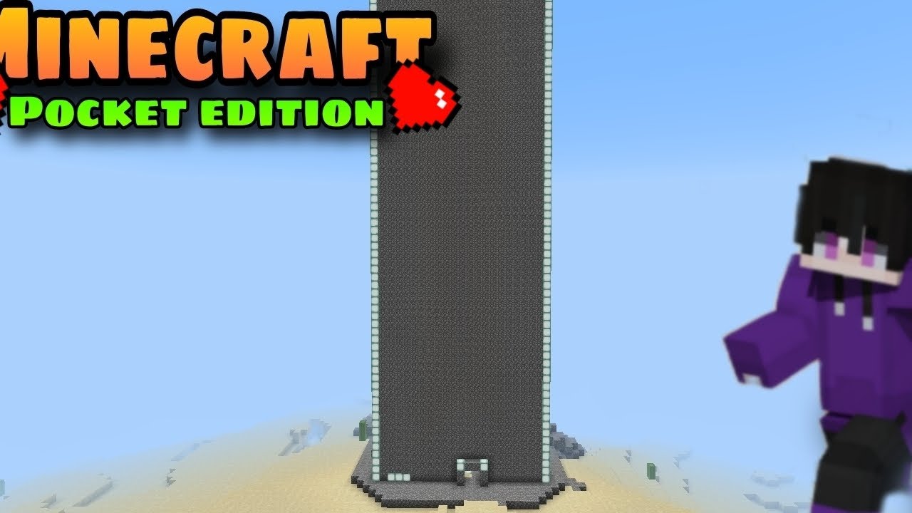 HOW to build cobblestone tower in pocket edition Minecraft🤯 - YouTube