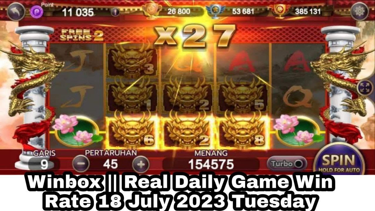 Winbox || Real Daily Game Win Rate 18 July 2023 Tuesday - YouTube
