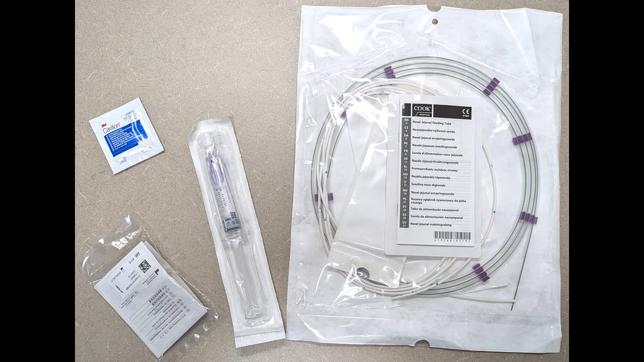 NJ tube insertion - YouTube