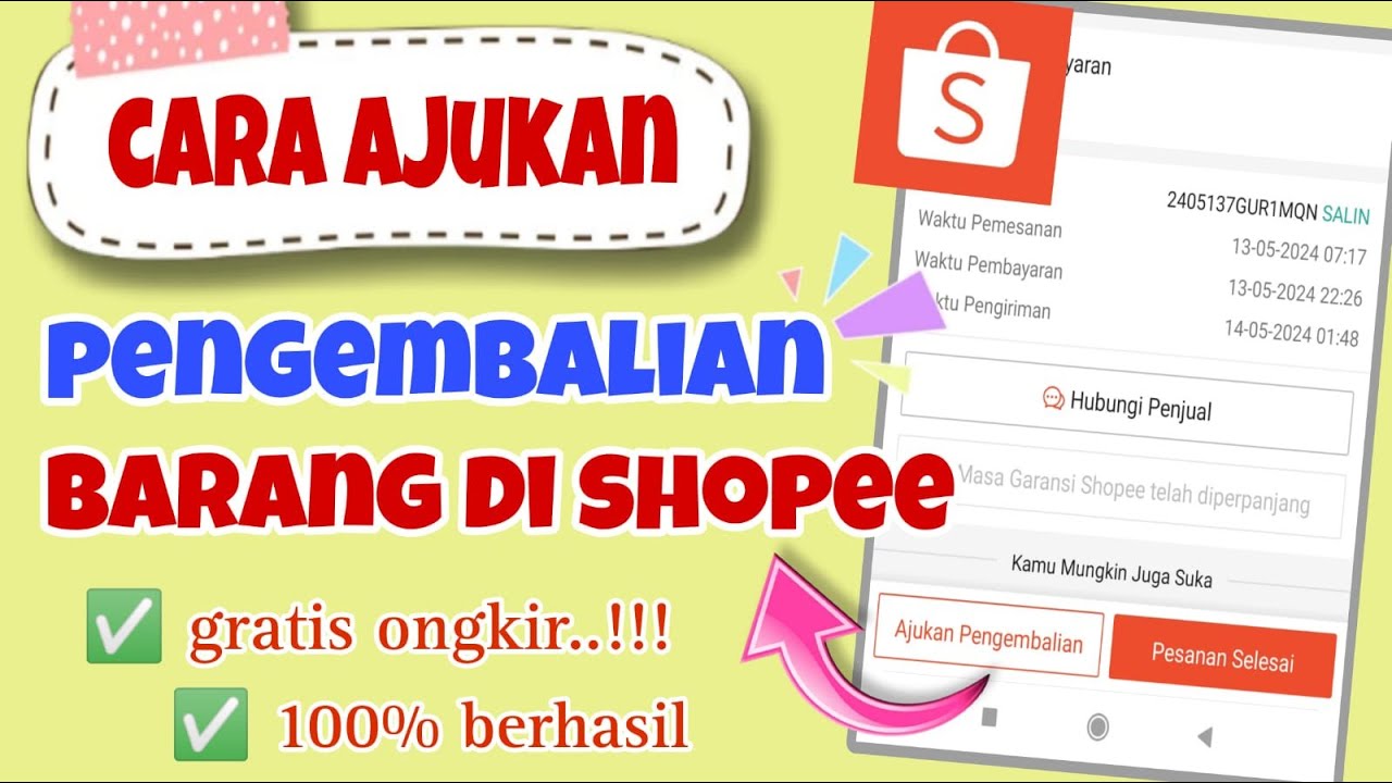 Cara Ajukan Pengembalian Barang di Shopee | Retur Paket Shopee Gratis ...