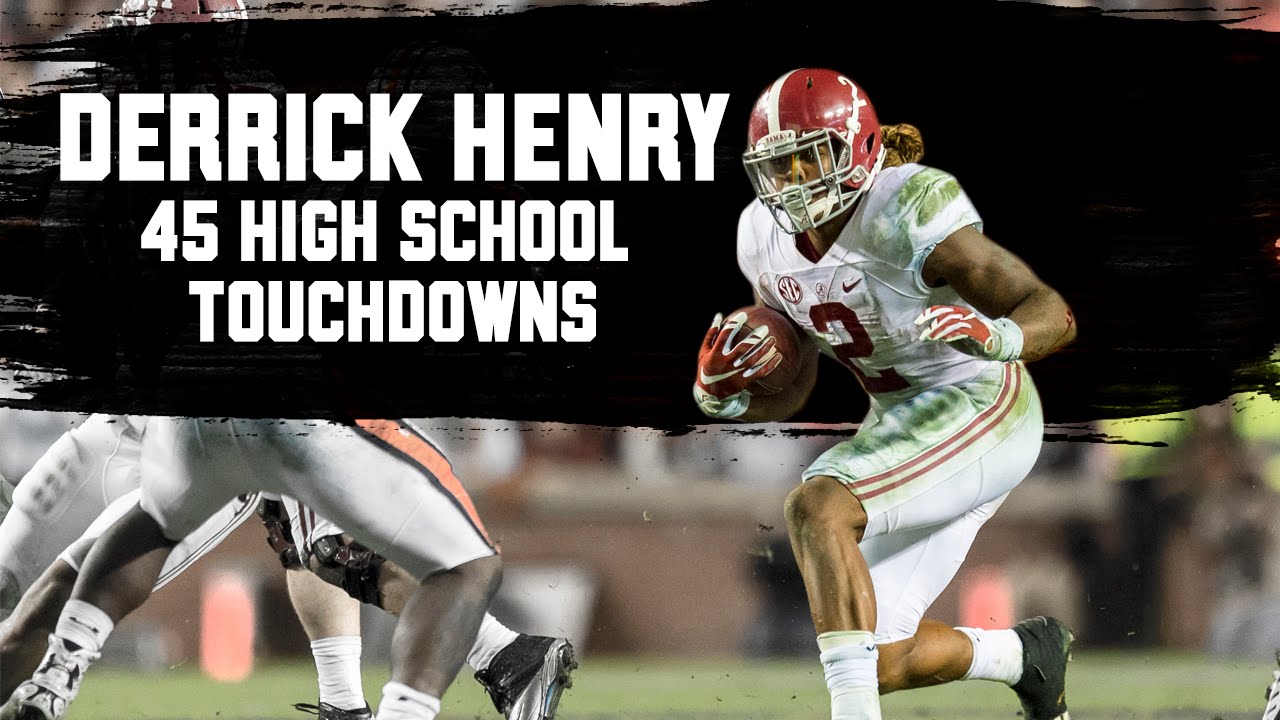 Watch Amazing Derrick Henry video score 45 touchdowns his senior year ...