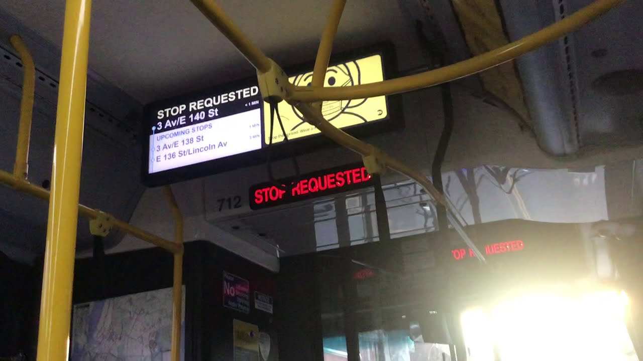 MTA NEW FLYER XN40 [712] BX21 BUS ANNOUNCEMENTS - YouTube