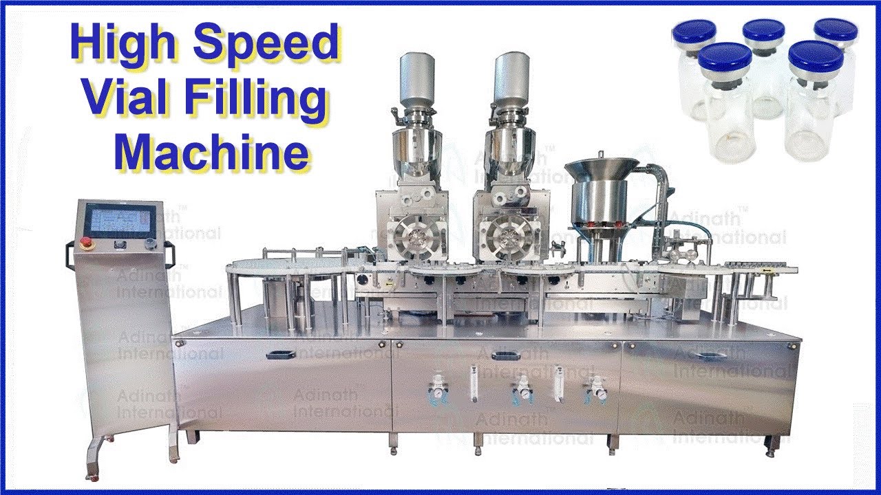 High Speed Vial Filling Machine, High Speed Vial Filler - YouTube
