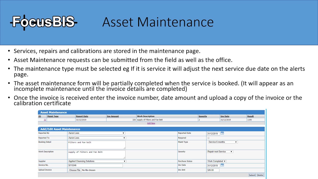 Focusims - Asset Management Module - YouTube