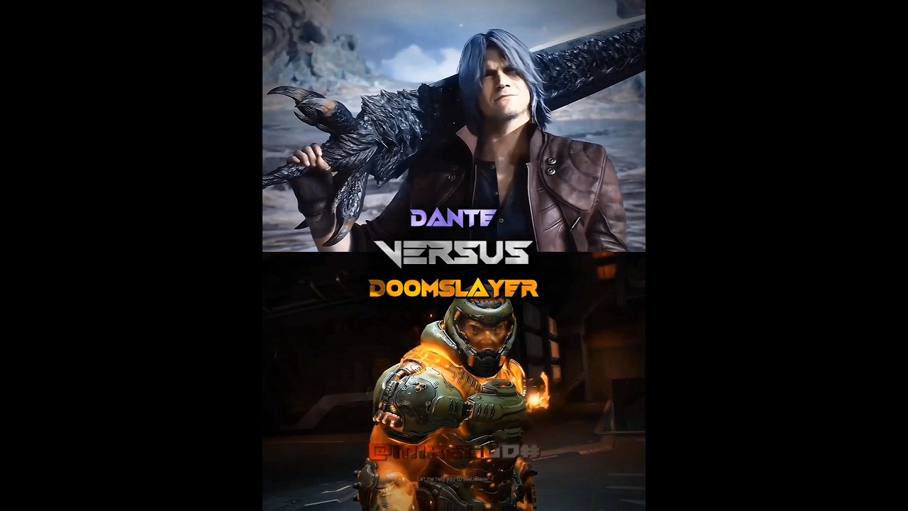 Doomslayer VS Dante Sparda (Doom eternal vs Devil may cry 5) - YouTube