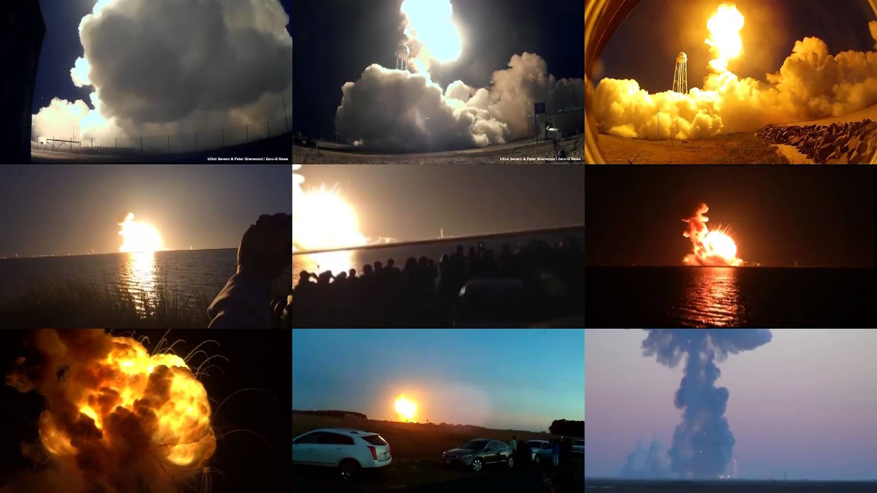 Antares Explosion - Shockwave synced - YouTube