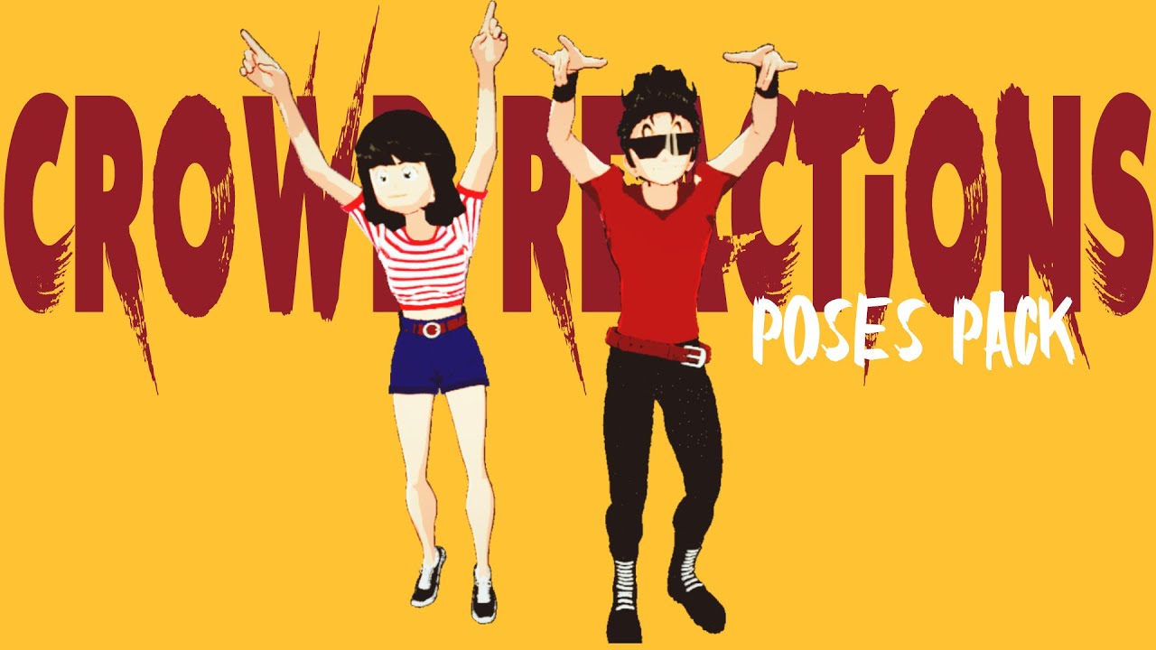 Poses Pack: Crowd Reactions. - YouTube