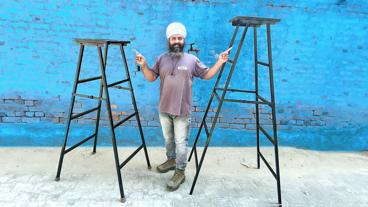 how to make a metal foldable ladder | लोहे की पाइप की फोल्ड़िंग सीढ़ी ...