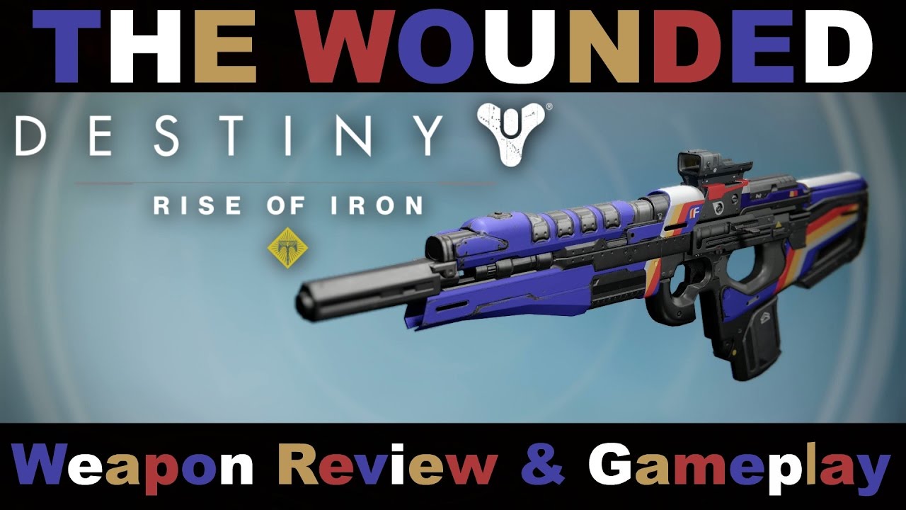 Destiny The Wounded FWC Scout Rifle Weapon Review & Gameplay! - YouTube