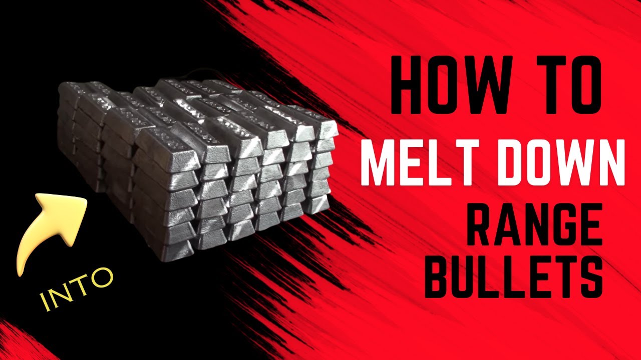 How to melt down range bullets/scrap into lead bars/ingots - YouTube