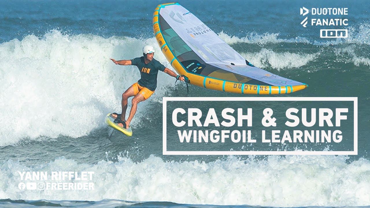 CRASH AND SURF - WINGFOIL LEARNING - YouTube