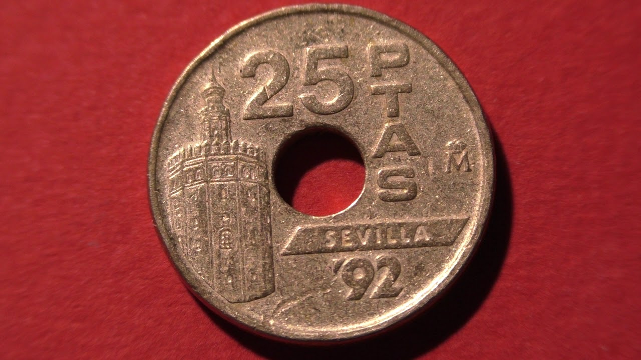 Coin 25 Peset 25 Ptas Spain Espana 1992 Expo 92 YouTube coin-25-peset-25-ptas-spain-espana-1992-expo-92-youtube
