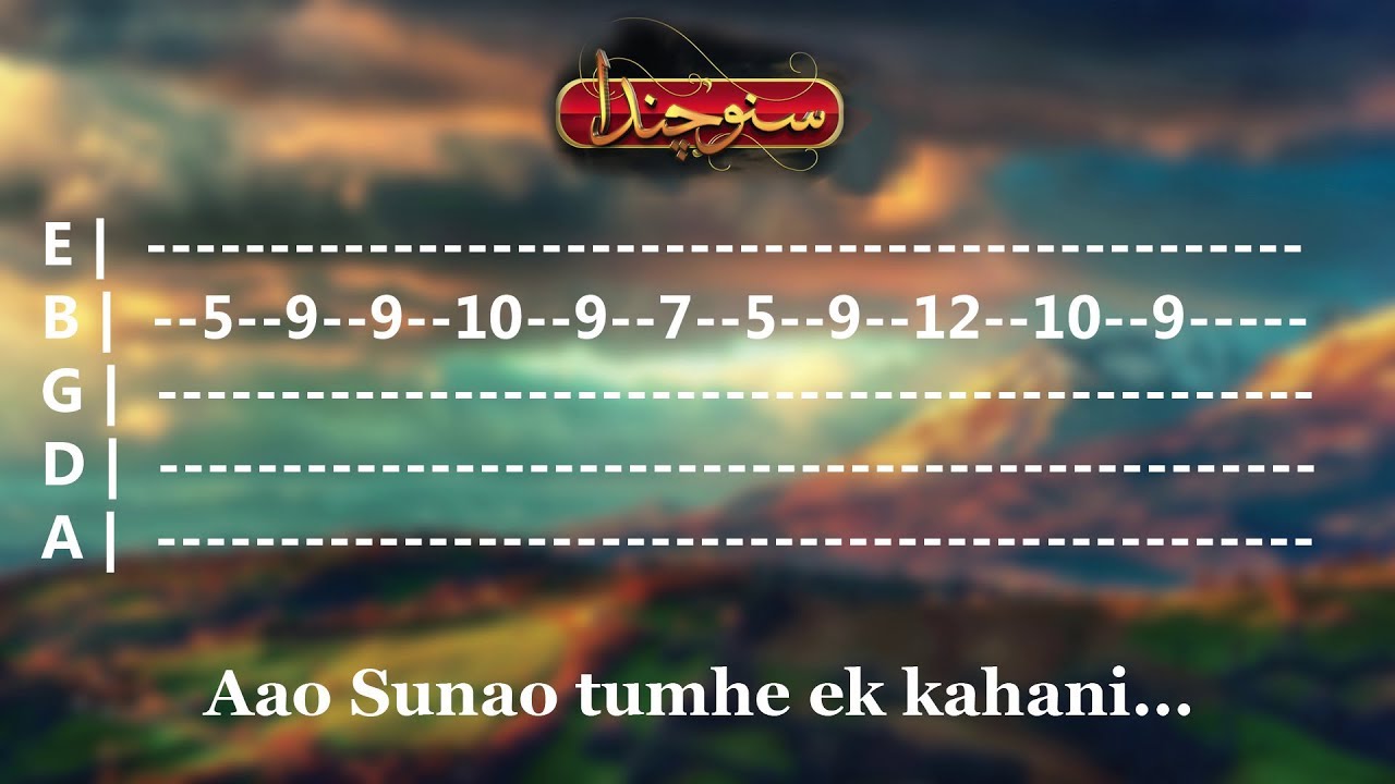 Suno Chanda Ost Acoustic Cover | Easy Guitar Tutorial | Tabs for ...