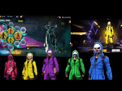 ALL CRIMINAL BUNDLE RETURN IN FREE FIRE | FF RED CRIMINAL BUNDLE RETURN ...