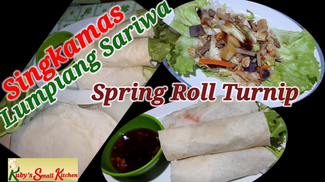 #singkamas#turnip#jicama# How to Cook Spring Roll Vegetables Lumpiang Sariwa...with Lumpia Sauce ...