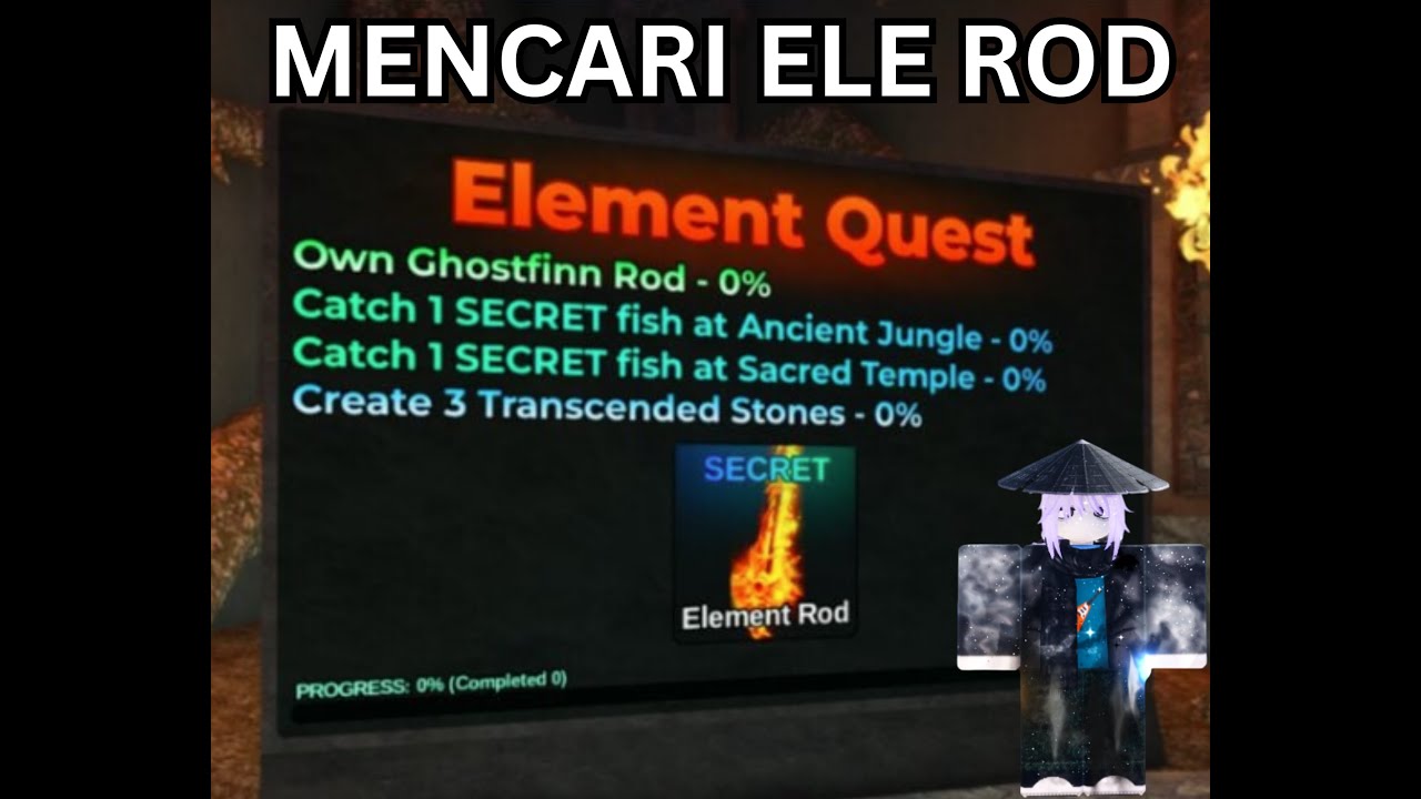 [ ROBLOX : FISH IT ] MISI PENCARIAN ELEMENT ROD - YouTube