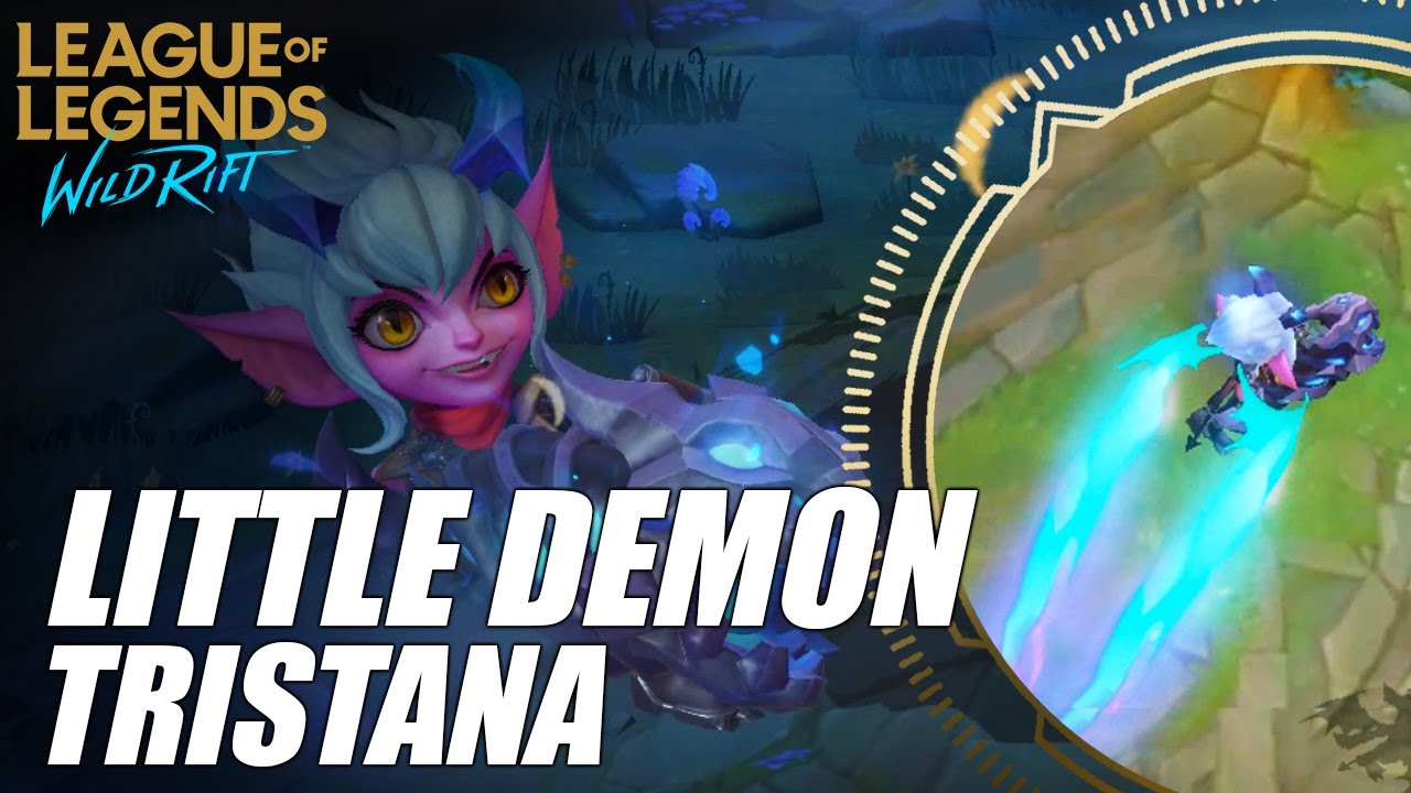 League of Legends: Wild Rift Little Demon Tristana Skin Spotlight - YouTube