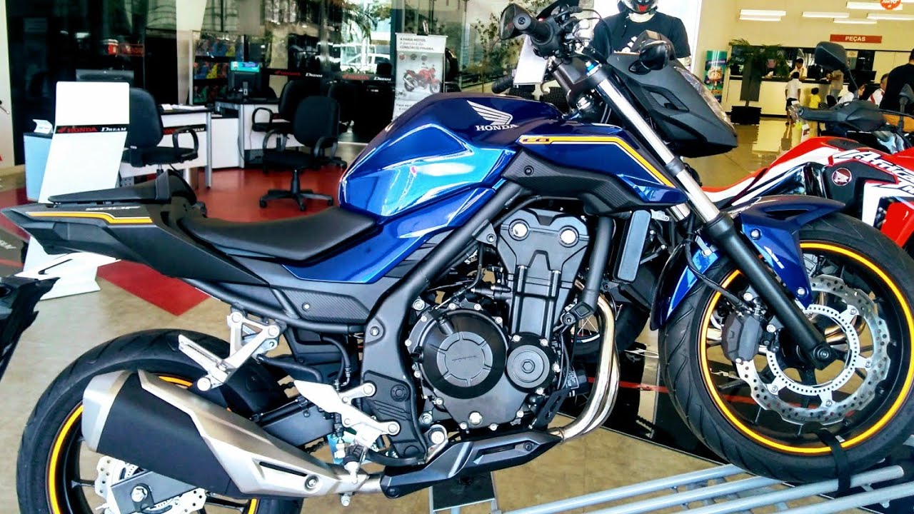 NOVA HONDA CB500F 2018 AZUL: PREÇO, DETALHES E ESPECIFICAÇÕES - YouTube
