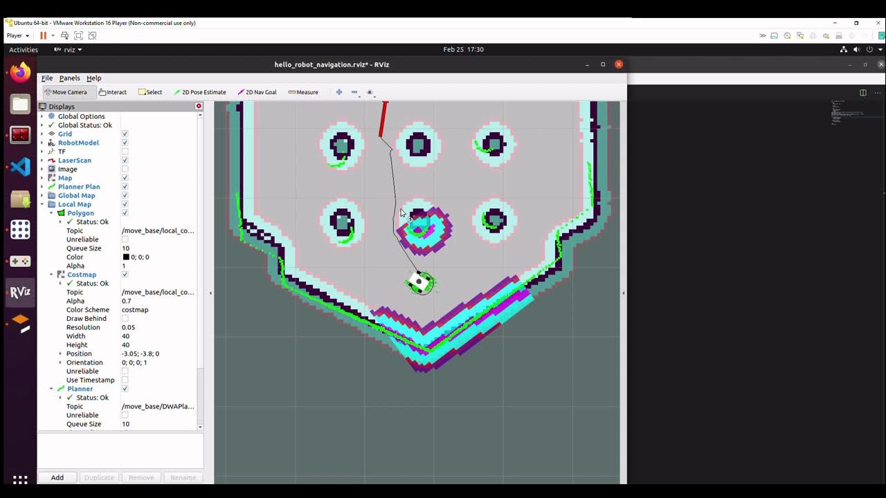 ROS Navigation Stack basic tuning - YouTube