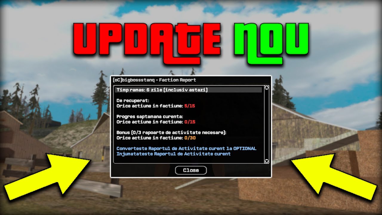 UPDATE NOU LA RAPORT PE B-ZONE | SA-MP #305 - YouTube