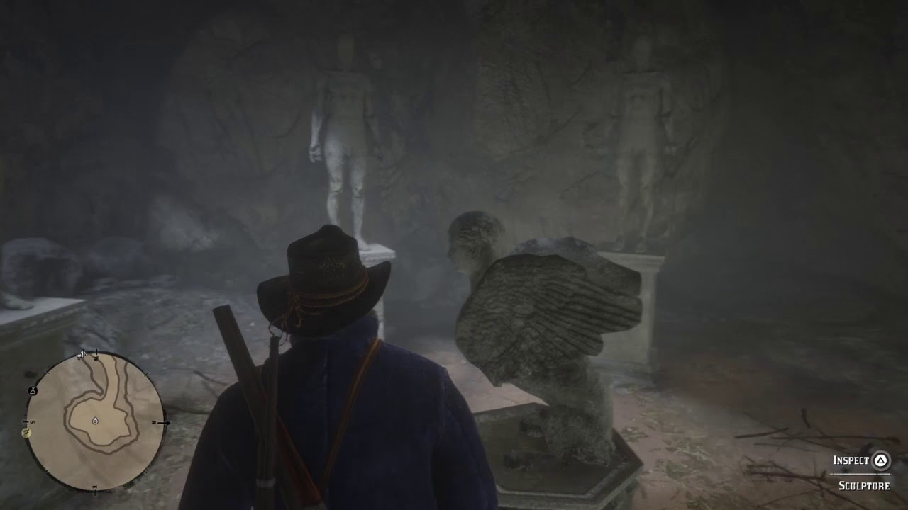 Red Dead Redemption 2 Statue cave - YouTube