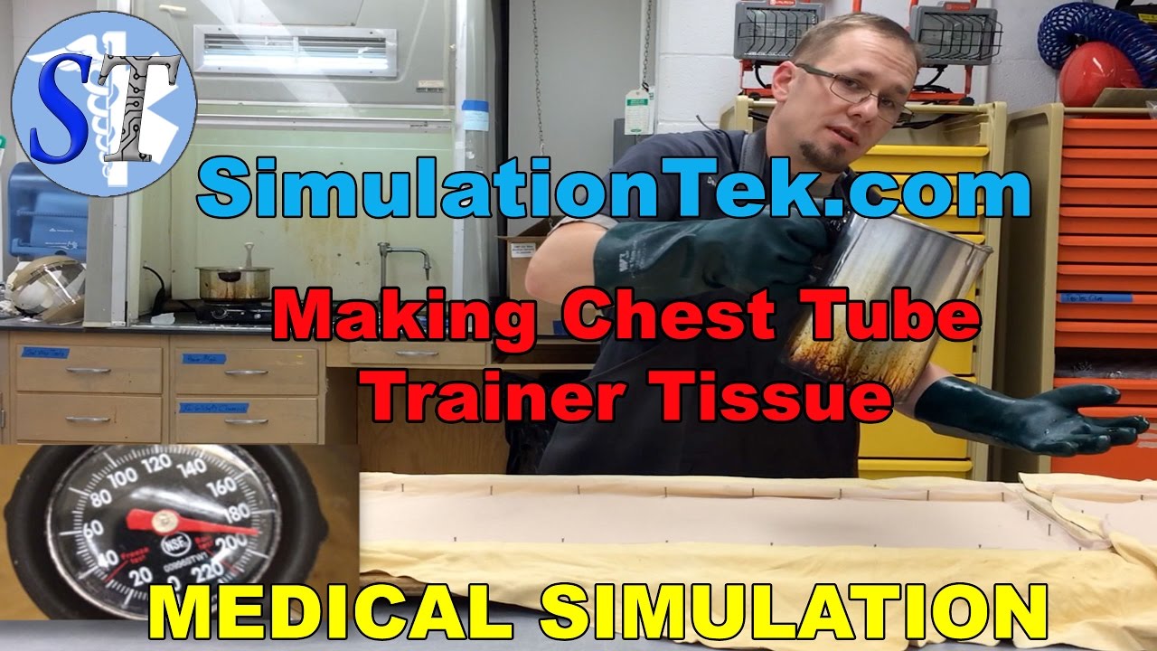 SimulationTek-Making Chest Tube Tissue - YouTube