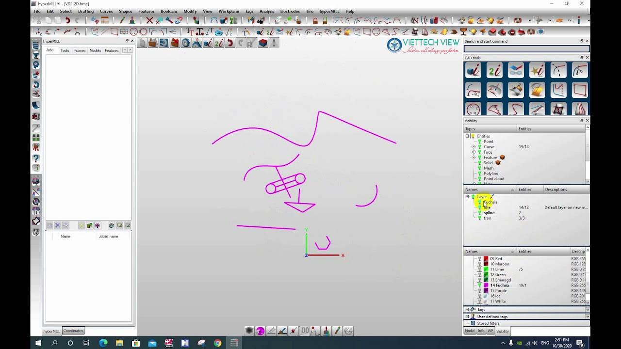 HYPER CAD S-7 (Two entities info/ Entity properties) - YouTube