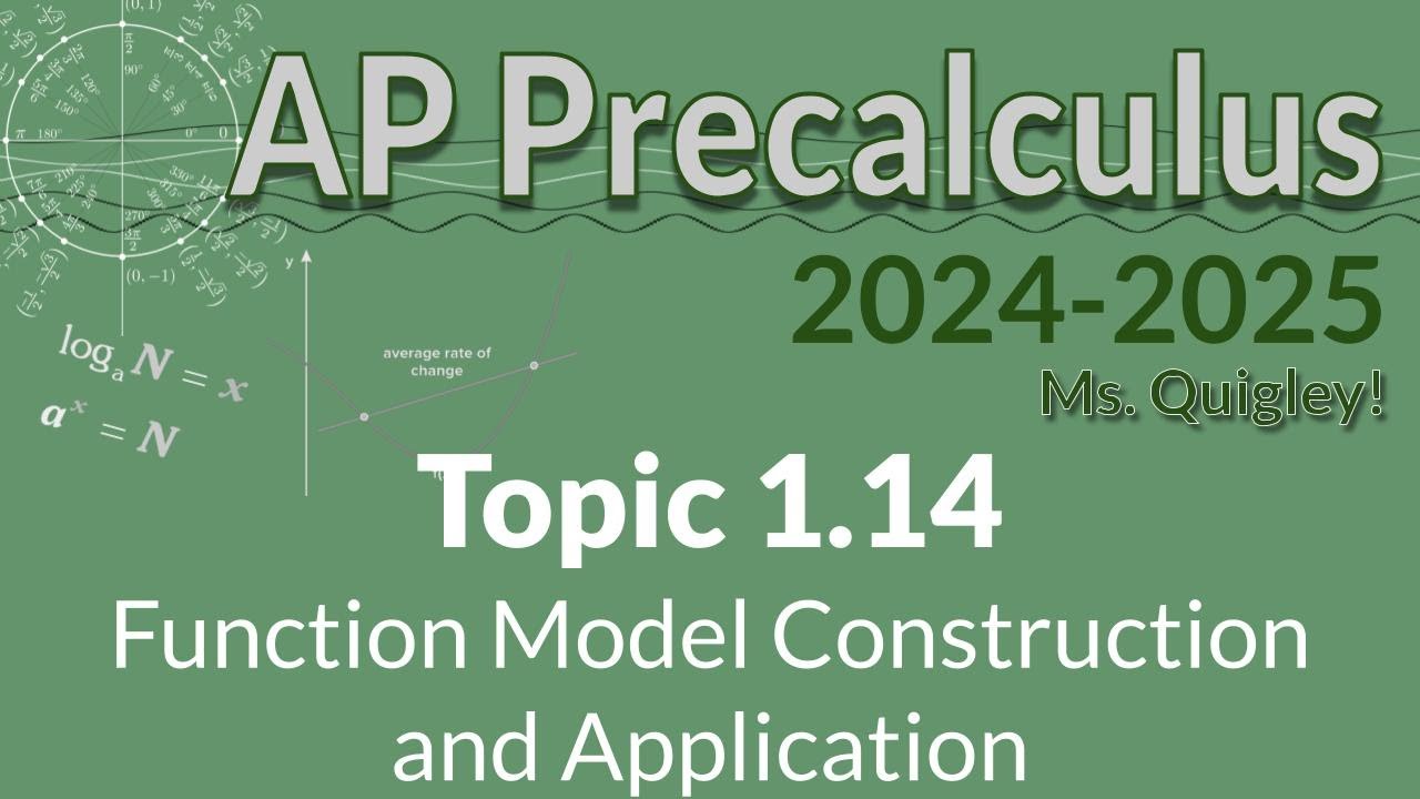 APPC 1.14 Function Model Construction and Application - YouTube