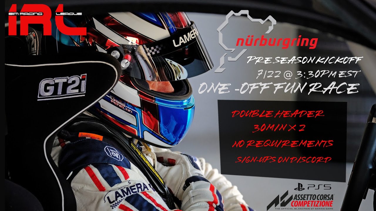 ACC IRL Fun race / 2x30 min sprint / Nurburgring - YouTube