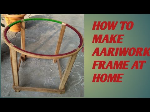 How To Use Aari Stand at Home/Maggam Work For Beginners In Telugu - YouTube