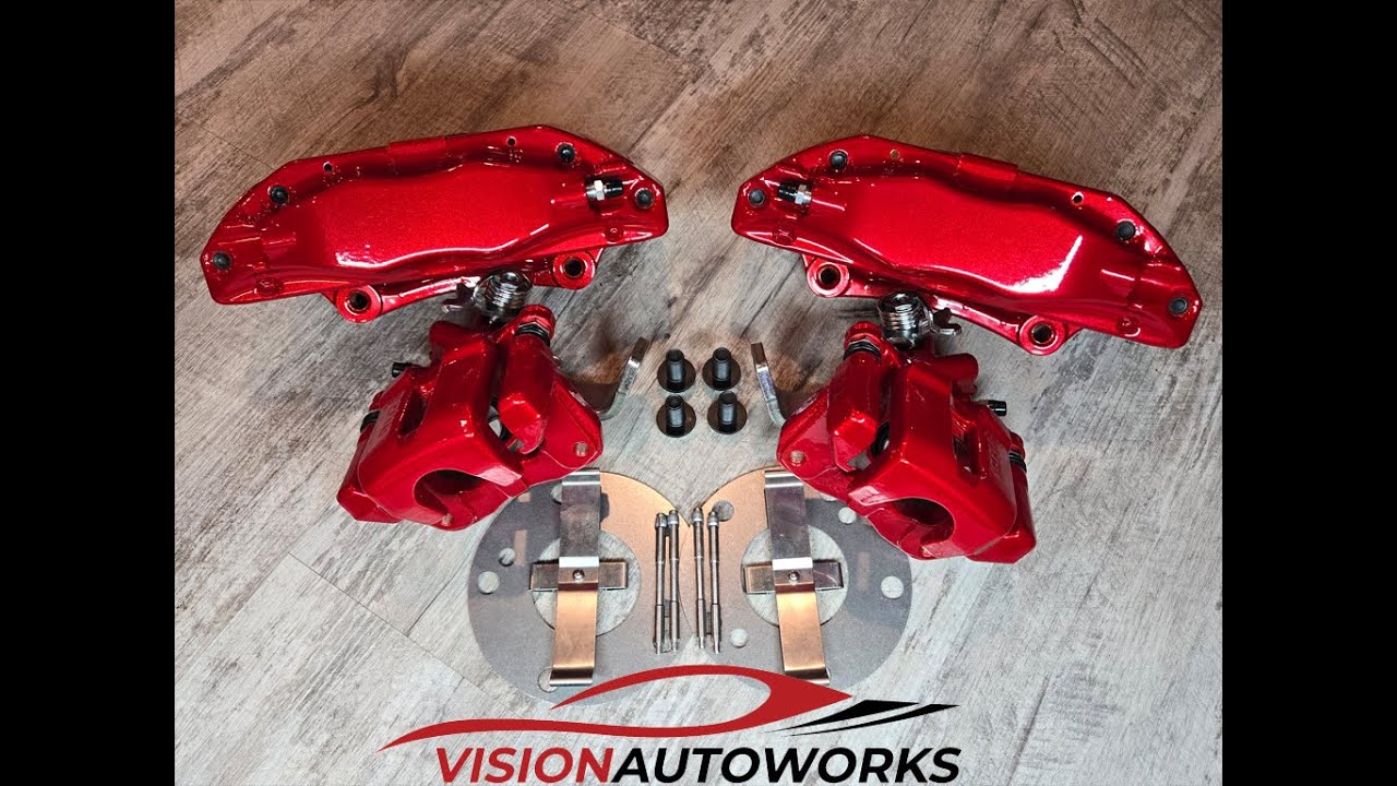 TL-S 4pot big caliper kit + rear calipers powdercoated Illusion Red ...